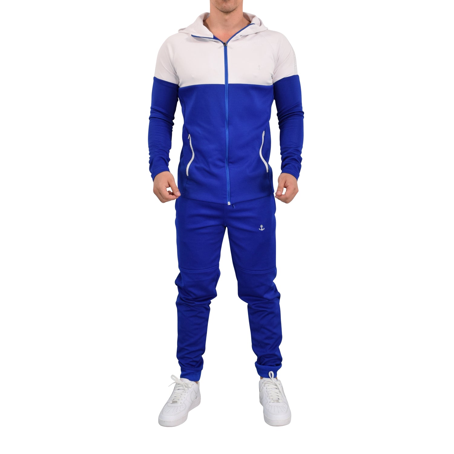 John Leopard - Sigma Tracksuit Royal/White – JOHN LEOPARD