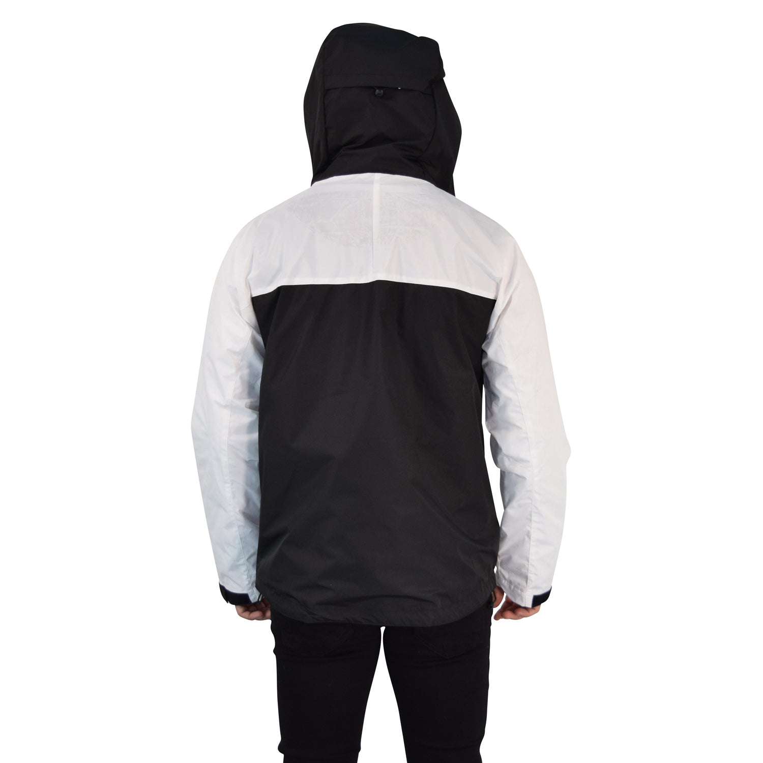 Windbreaker Jacket White Contrast – JOHN LEOPARD